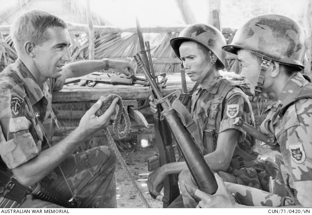 Duc My, South Vietnam. August 1971. Warrant Officer Class 2 (WO2) Wayne ...