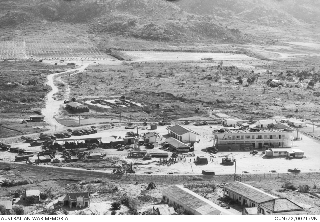 Phuoc Tuy Province, South Vietnam. February 1972. Aerial view of the ...