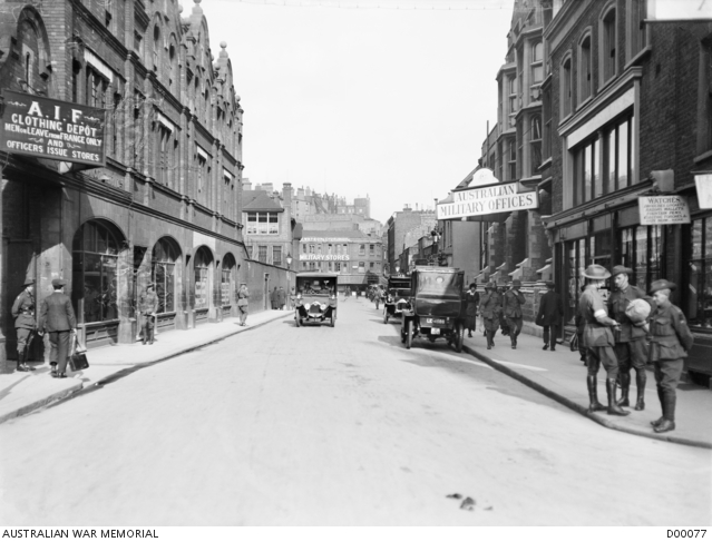 London, England. 28 September 1918. Horseferry Road, looking towards ...