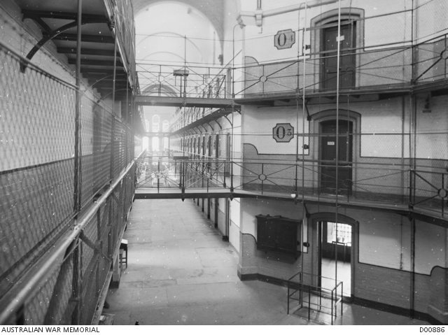 A wing in the AIF Detention Barracks. | Australian War Memorial