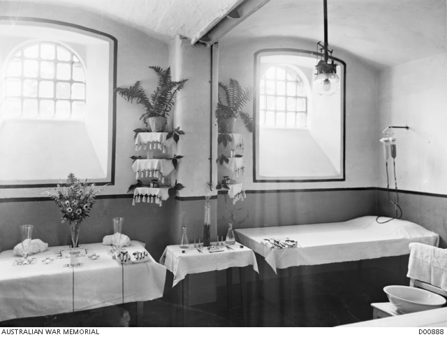 The Australian Army Medical Corps (AAMC) room attached to the AIF ...
