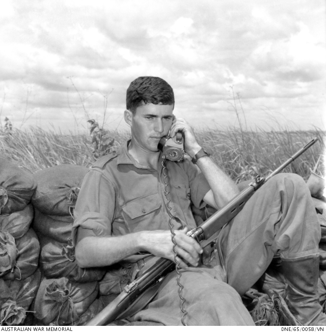 Private Colin Rayfield of Brisbane, Qld, a member of 1st Battalion, The ...