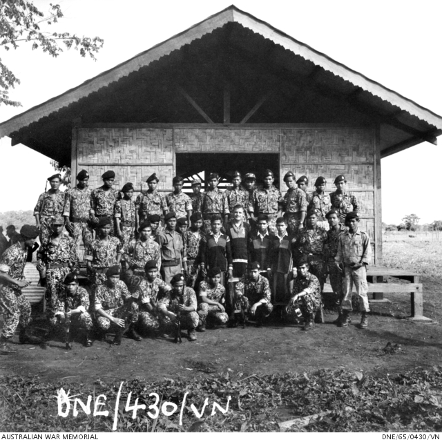 SOUTH VIETNAM. AUGUST 1965. GROUP PORTRAIT OF 13668 CAPTAIN (CAPT ...