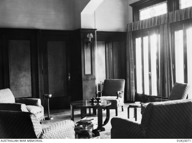 Interior view of an official British Commonwealth Occupation Force ...