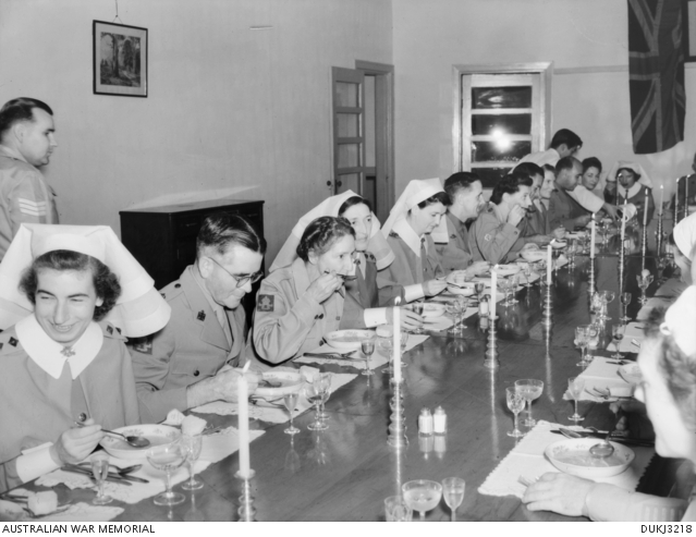 Unidentified members of the nursing staff of the British Commonwealth ...