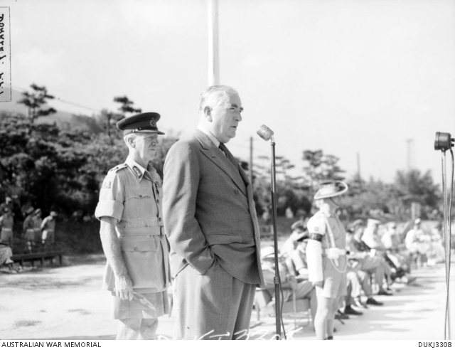 The Australian Prime Minister, the Right Honourable Robert G Menzies ...