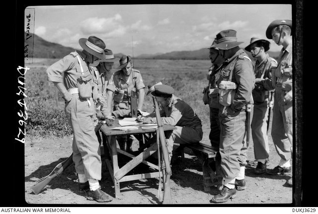 Unidentified Australian Army soldiers, of the British Commonwealth ...