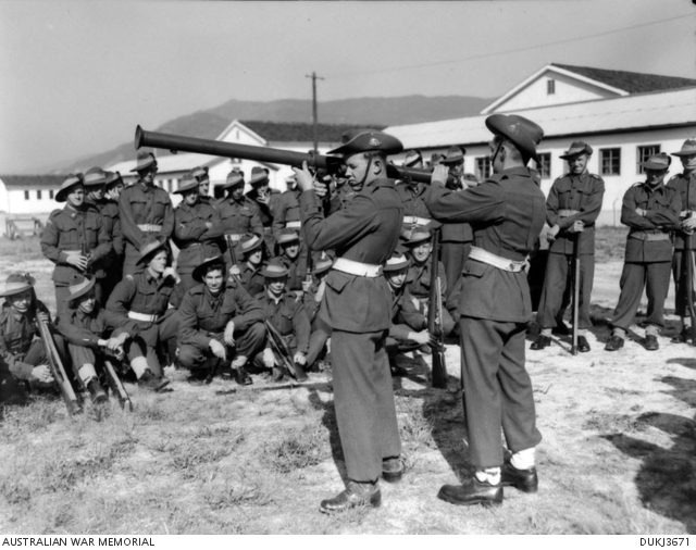 Studio portrait of an unidentified member of the Royal Australian Army ...