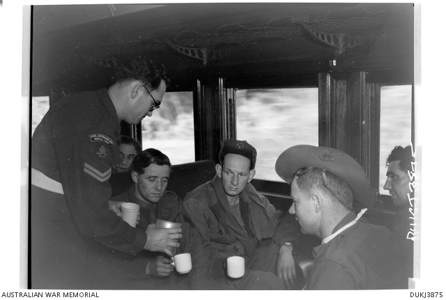 An unidentified corporal from the Royal Australian Army Medical Corps ...