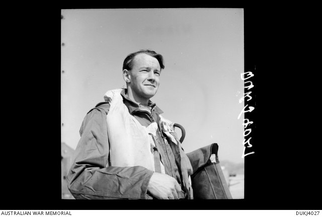 Portrait of Flight Lieutenant (Flt Lt) Maxwell (Max) Scannell, RAF ...