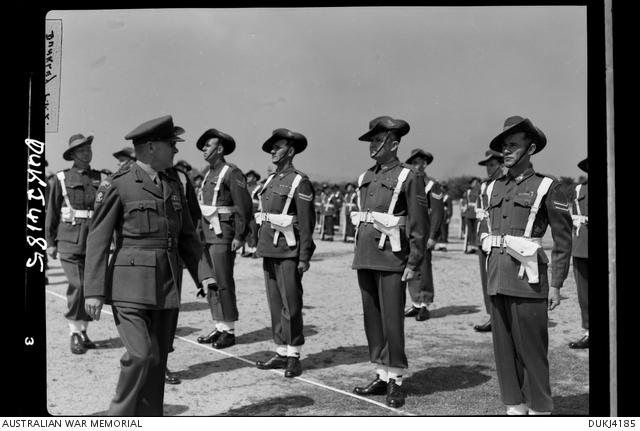 Brigadier R King CBE DSO presided over a parade of British Commonweatlh ...