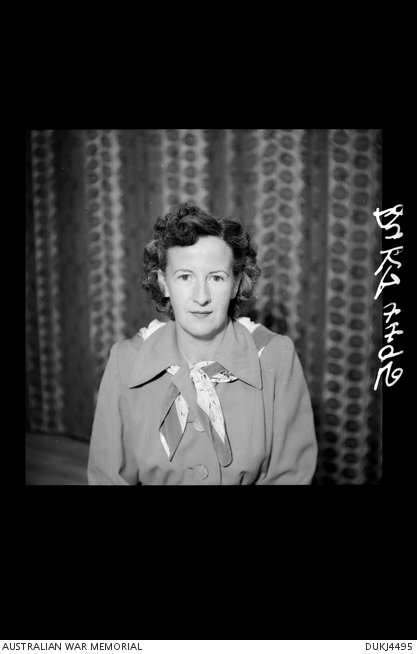 Studio portrait of an unidentified woman, possibly for use on a British ...