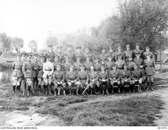 Group portrait of the staff of the Australian Corps Headquarters ...