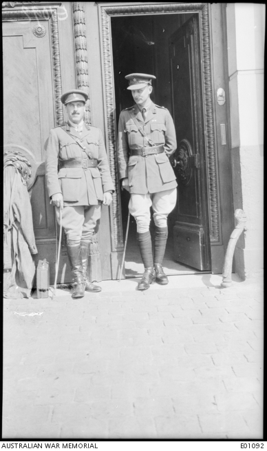 Informal portrait of General Sir William Riddell Birdwood's Aides de ...