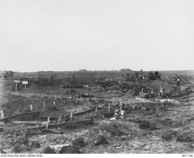 A view of Daring Crossing, where the branch road from Broodseinde to ...