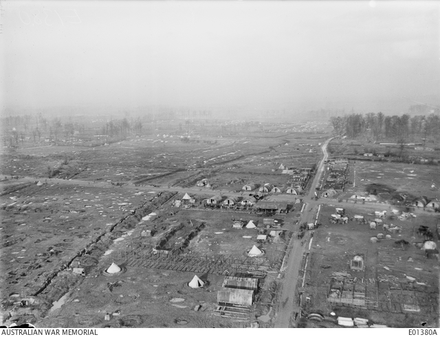 Anzac Camp in the Cafe Belge area. This camp was occupied by Australian ...