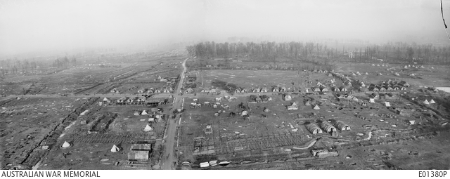 Anzac Camp in the Cafe Belge area. This camp was occupied by Australian ...