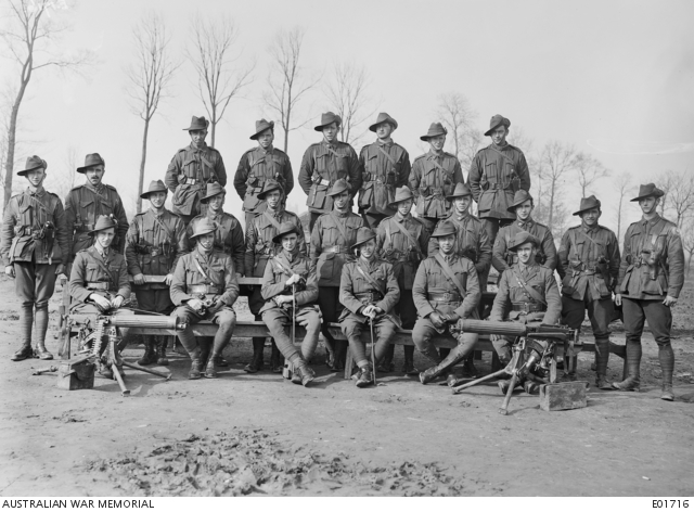 Group portrait of the officers and NCOs of the 24th Machine Gun Company ...