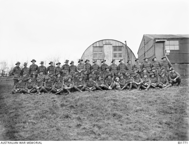 Group portrait of the Headquarters Details and Signal Section of the ...