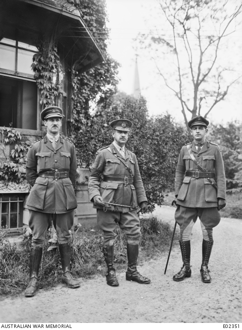 Outdoors portrait of Major General John Monash, General Officer ...