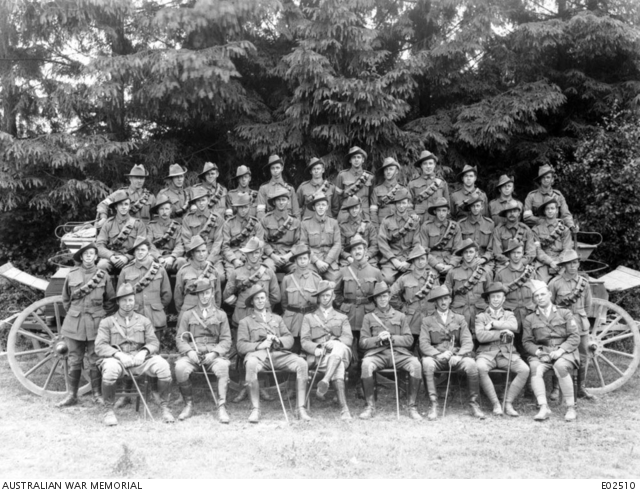 Group portrait of the Headquarters and Signal Sections of the 11th ...