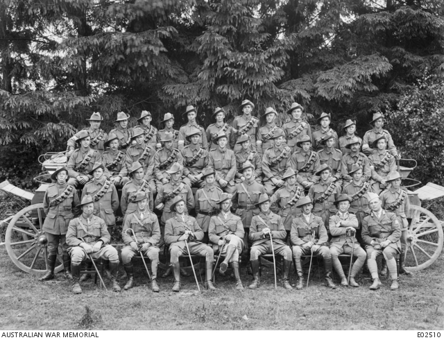 Group portrait of the Headquarters and Signal Sections of the 11th ...
