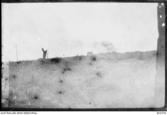 A shell burst near Gibraltar, shortly after its recapture. | Australian ...
