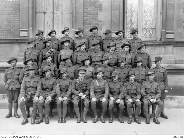 Group portrait of the Staff of A Subsection (1st Division) Australian ...