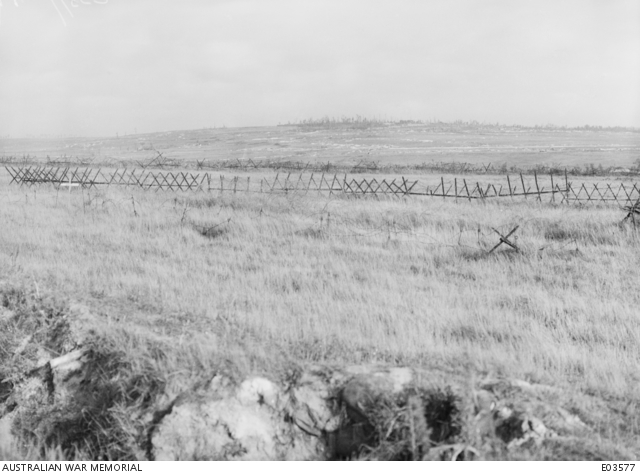 A view of Mont St Quentin taken from a hill near Cleary. Mont St ...