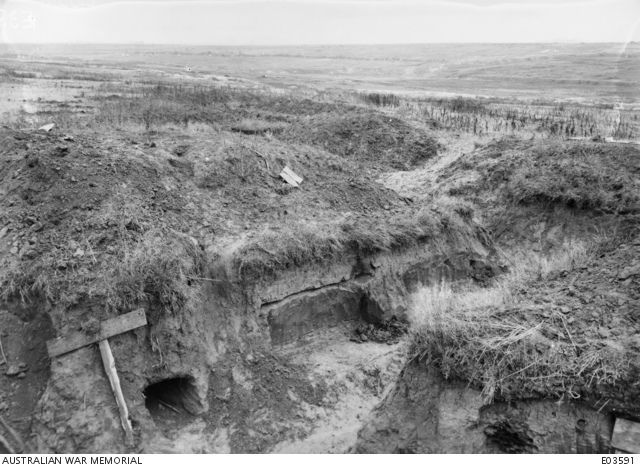 The communication trench which led from the St Quentin Canal Tunnel (in ...