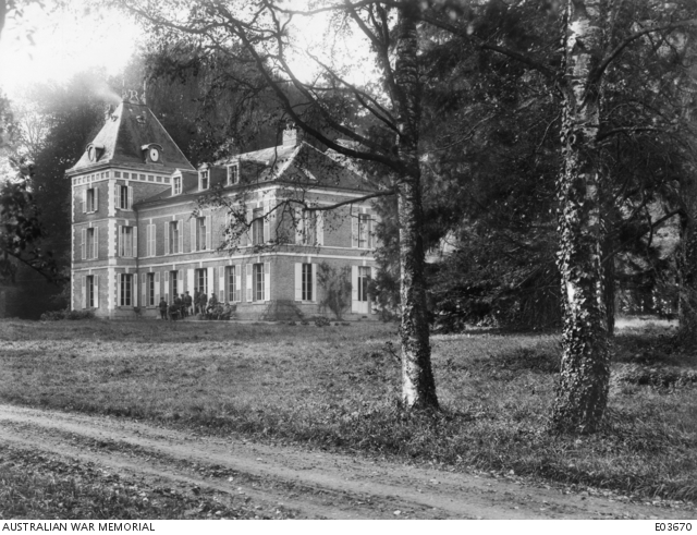 View of the Chateau at Yonville, when used as the Headquarters of the ...
