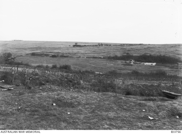 Looking towards Hargicourt and Cologne Farm from the hill near Le ...