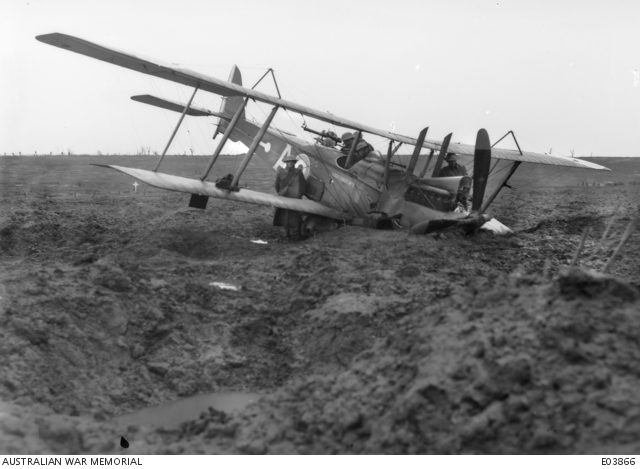 A Royal Flying Corps (RFC) RE8 aircraft serial B506? which crashed on ...