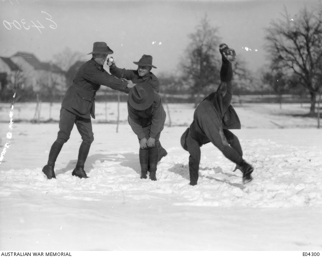 Four unidentified Australian soldiers of the Photographic Sub-Section ...