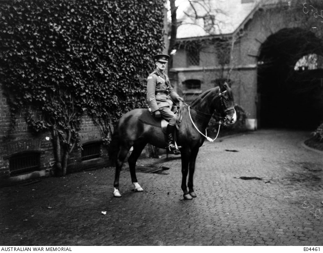 An outdoor portrait of Brigadier-General H G Bennett CB CMG GOC 3rd ...