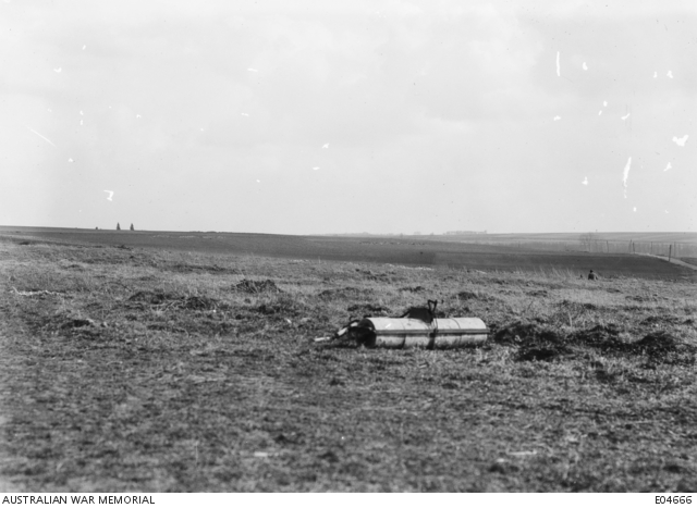 A view of the countryside where Australian outposts were located. This ...