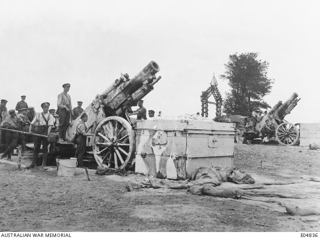 A 9.2 inch howitzer battery. They were engaged in supporting the ...