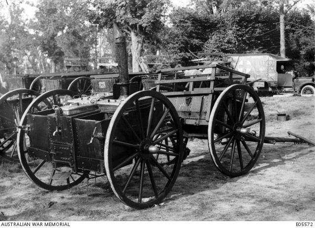 18 August 1919. Back view of a Company Cooker. | Australian War Memorial