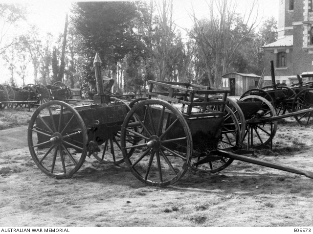 18 August 1919. Front view of a Company Cooker. | Australian War Memorial