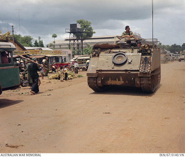 Phuoc Tuy Province, South Vietnam. 24 August 1967. An armoured ...