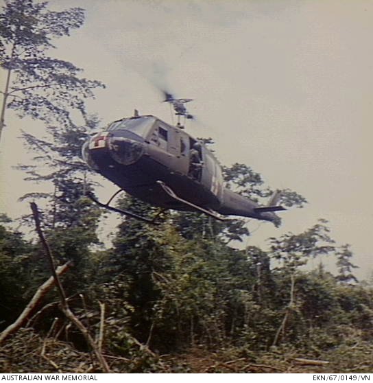 South Vietnam. 1967. An American medical evacuation 'dustoff ...