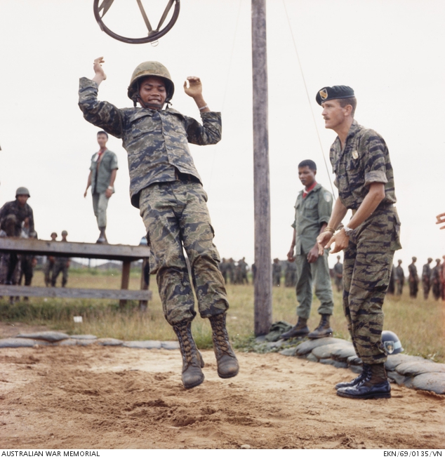 Pleiku, South Vietnam. 1969. Warrant Officer 2 (WO2) John Vincent of ...