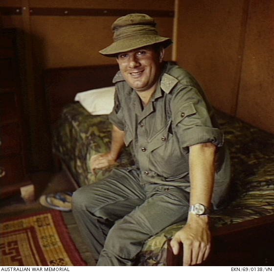 South Vietnam. 1969. Captain David Paul of Lindfield, NSW (centre), a ...