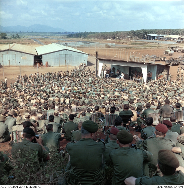 Nui Dat, South Vietnam. January 1970. Troops from the 1st Australian ...