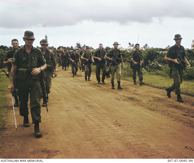 Phuoc Hai, South Vietnam. 26 August 1967. Troops of 1st Australian Task ...
