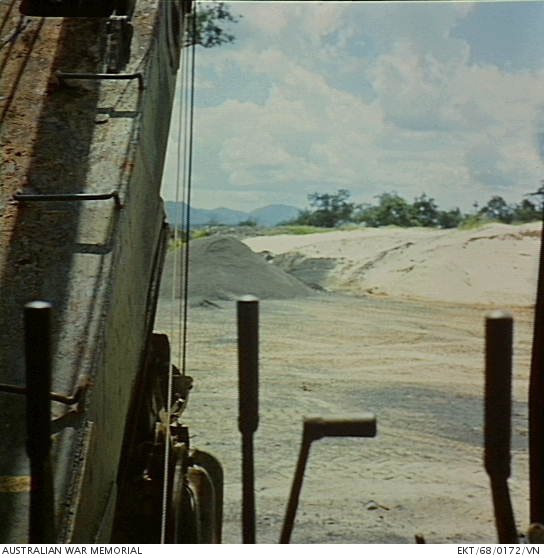 Nui Dat, South Vietnam. 1968. A blue metal quarry, operated by a ...