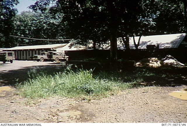 Nui Dat, South Vietnam. 1971. Headquarters complex at 1st Australian ...