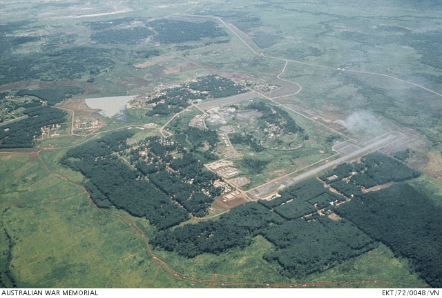 An aerial view of 1st Australian Task Force (1ATF) base. | Australian ...