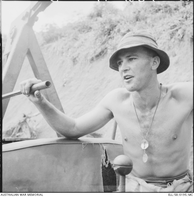 Informal portrait 2/9304 Sapper Robert K (Bob) Rasmussen, of Riverwood ...