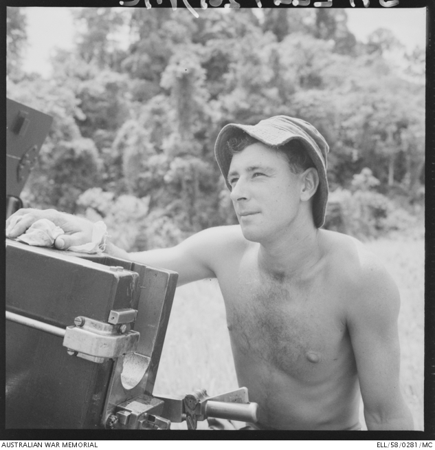 Informal portrait of 4/1894 Gunner (Gnr) (later Lance Bombardier) Leon ...